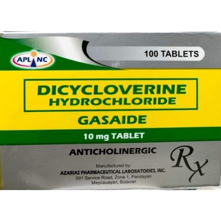 Buy Gasaide dicycloverine hydrochloride 10mg tablet 100's online with ...